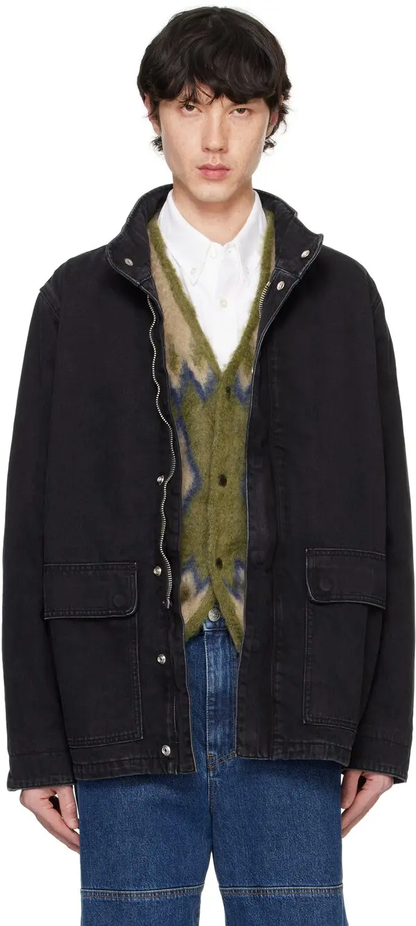 専用　Sunflower FATIGUE JACKET . BLACK WASH 32990602~708 black